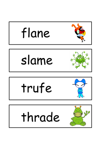 Split Digraphs - Practice Test for Y1 Phonics Screening | Teaching ...