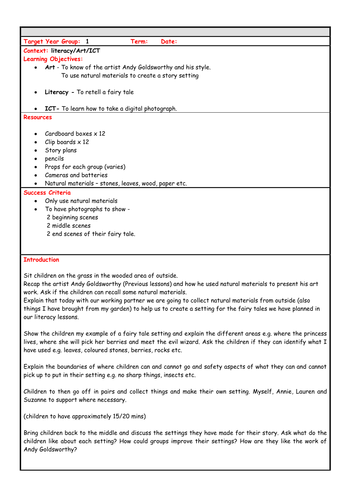 Lesson plans for writing own fairy tales by fluffy30 - UK Teaching ...