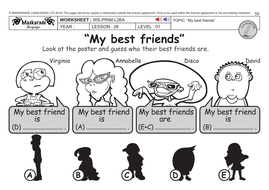 ENGLISH KS2 Level 1: My best friends | Teaching Resources