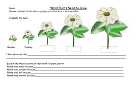Measuring Plant Growth and Explaining Conditions | Teaching Resources