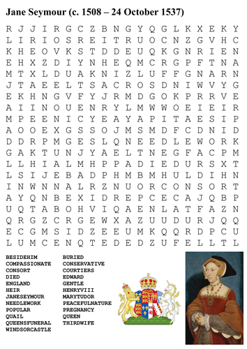 The Tudors Word Search Pack | Teaching Resources