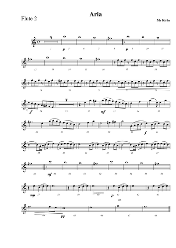 Aria - Music for Intermediate secondary school orchestra | Teaching ...