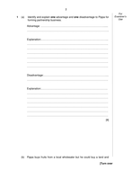 IGCSE Business Studies (Paper 2) Mock Exam | Teaching Resources