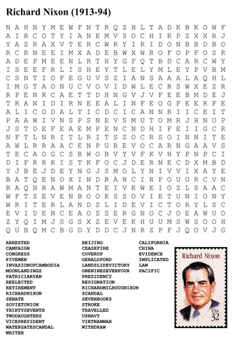 US President's Word Search Pack | Teaching Resources