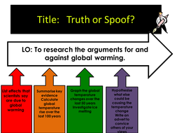 global warming truth or spoof? | Teaching Resources
