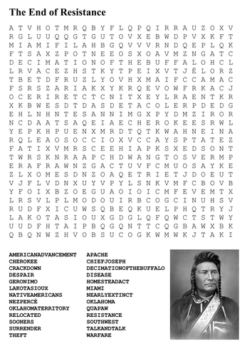 Native Americans Word Search Pack | Teaching Resources