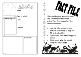 Zoo Animal Fact File | Teaching Resources