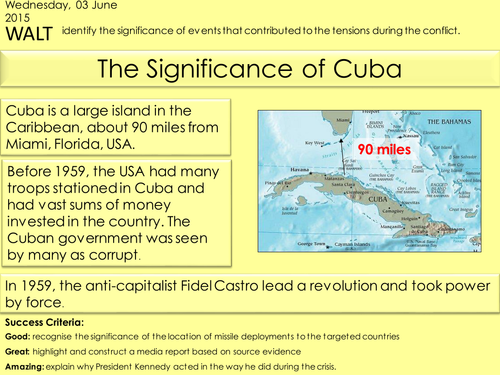 The Cuban Missile Crisis | Teaching Resources