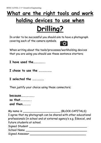 BTEC Engineering - Unit 7 Machining | Teaching Resources