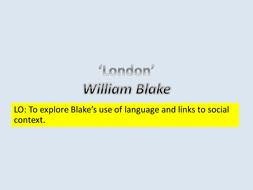 'London' - Blake | Teaching Resources