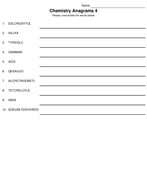 GCSE Chemistry Bumper Anagram Pack. 10 Sets of 10 Anagrams included ...