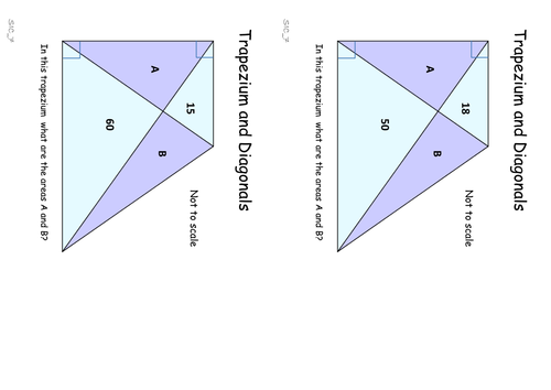 Something in Common 7: Trapezium and Diagonals | Teaching Resources
