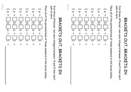 Something in Common 9: Brackets Out, Brackets In | Teaching Resources