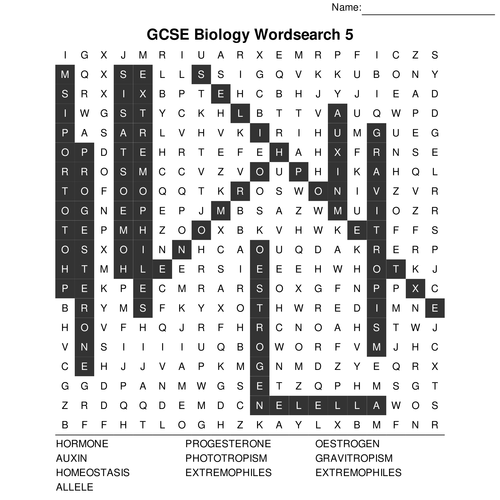 GCSE Biology Bumper Fun Wordsearch Pack. 10 Wordsearch Set included ...