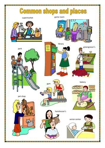 Common-shops-and-places | Teaching Resources