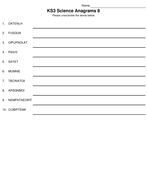 KS3 Science Bumper Fun Anagram Megapack. 9 Sets of 10 Included (with ...