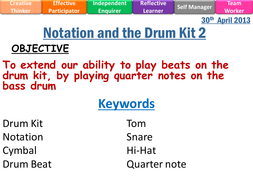 Drums Drum Kit Lesson Unit Assessment | Teaching Resources