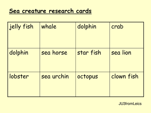 SEA CREATURES and sea life activities. Home or school. | Teaching Resources