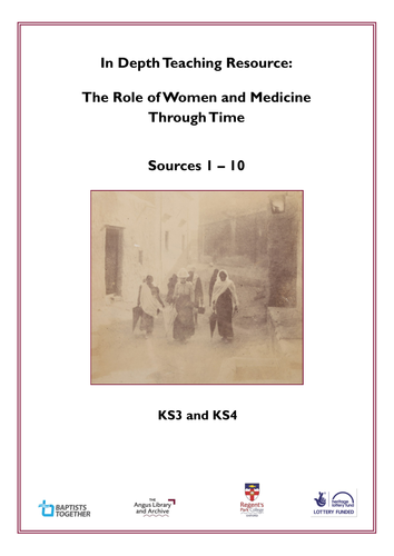 The Role of Women and Medicine Through Time: Investigation | Teaching ...