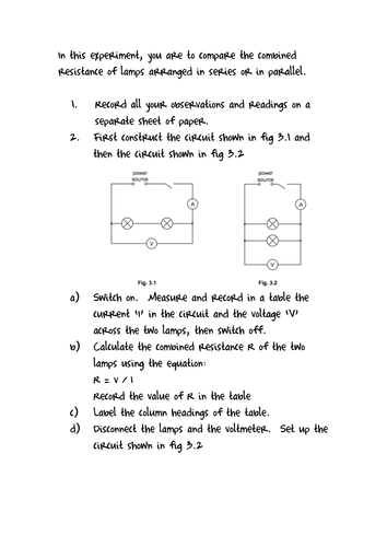 GCSE Electricity experiments - For non-specialist physics teachers ...