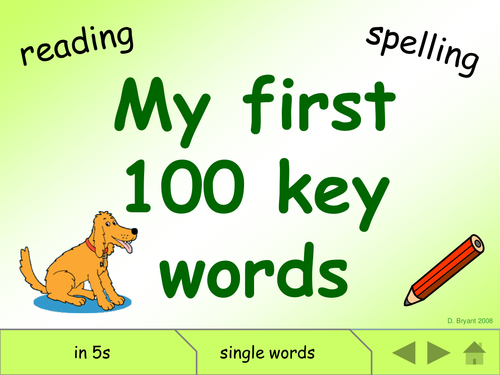 Letters & Sounds: First 100 & Next 200 High-frequency words: ppts ...