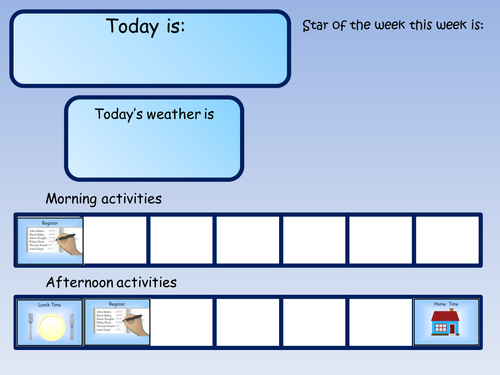 Editable visual timetable. | Teaching Resources