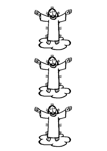 Jesus cut out (ascension) | Teaching Resources