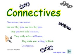 KS1 Connectives for writing [Ros Wilson]: table cards, table prompts ...