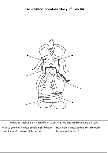 Pan Ku - Chinese creation story by crownjoolz71 - Teaching Resources - TES