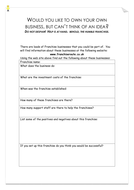 Franchises | Teaching Resources