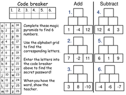 Negative numbers (Low - Mid Ability) | Teaching Resources
