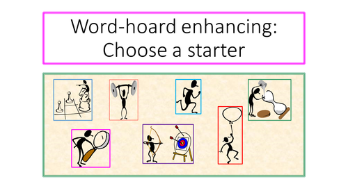 Word-hoard enhancers:7 vocabulary starters. | Teaching Resources