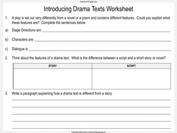 An Introduction to Drama Texts | Teaching Resources