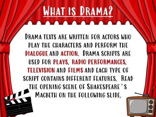An Introduction to Drama Texts | Teaching Resources