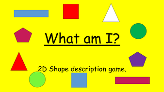 2D shape game | Teaching Resources