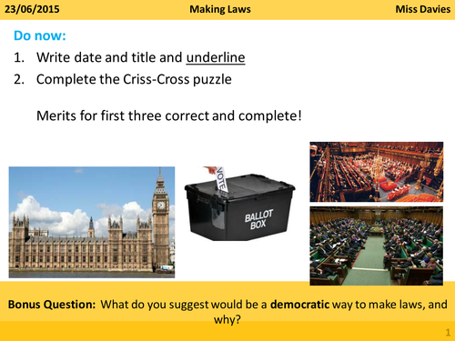 Year 9 Democracy | Teaching Resources