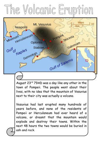 Pompeii - information station carousel | Teaching Resources