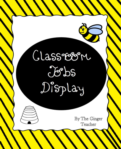 Back to School Bee Themed Classroom Jobs Display | Teaching Resources