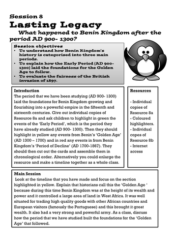 Benin Kingdom Planning Bundle KS2 | Teaching Resources