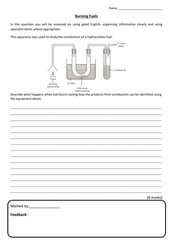 56 AQA Chemistry 6 Mark Questions With Mark Schemes | Teaching Resources 56 AQA Chemistry 6 Mark Questions With Mark Schemes | Teaching Resources