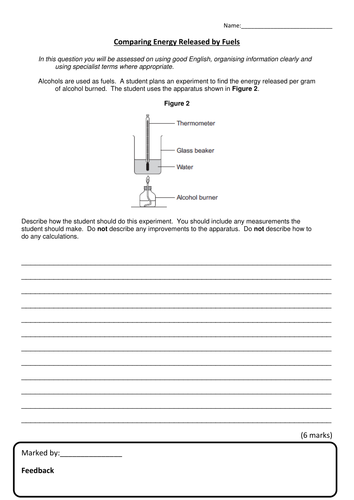 56 AQA Chemistry 6 Mark Questions With Mark Schemes | Teaching Resources 56 AQA Chemistry 6 Mark Questions With Mark Schemes | Teaching Resources