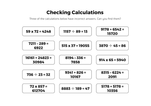 Calculations, Checking & Rounding - Complete Unit of Work | Teaching ... Calculations, Checking & Rounding - Complete Unit of Work | Teaching ...