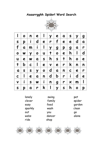 Aaaarrgghh, Spider! Resource Pack by bestprimaryteachingresources ...