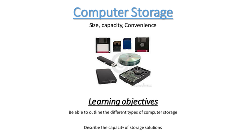 Computer storage - GCSE computer science | Teaching Resources