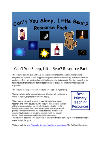 Can't You Sleep, Little Bear? Resource Pack by ...