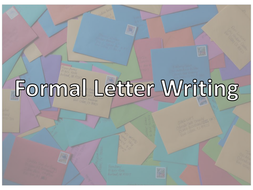 Formal Letter Writing - English Functional Skills | Teaching Resources