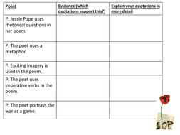 War Poetry KS3 | Teaching Resources