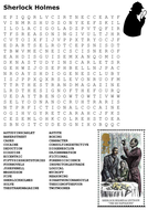 Sherlock Holmes Word search by sfy773 - Teaching Resources - Tes