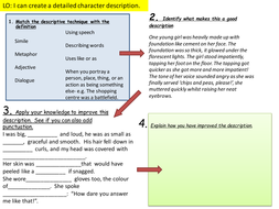 KS4 Descriptive writing | Teaching Resources