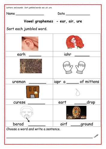 Phase 3: Phonics, Consonant Digraphs/Vowel digraphs/trigraphs ...